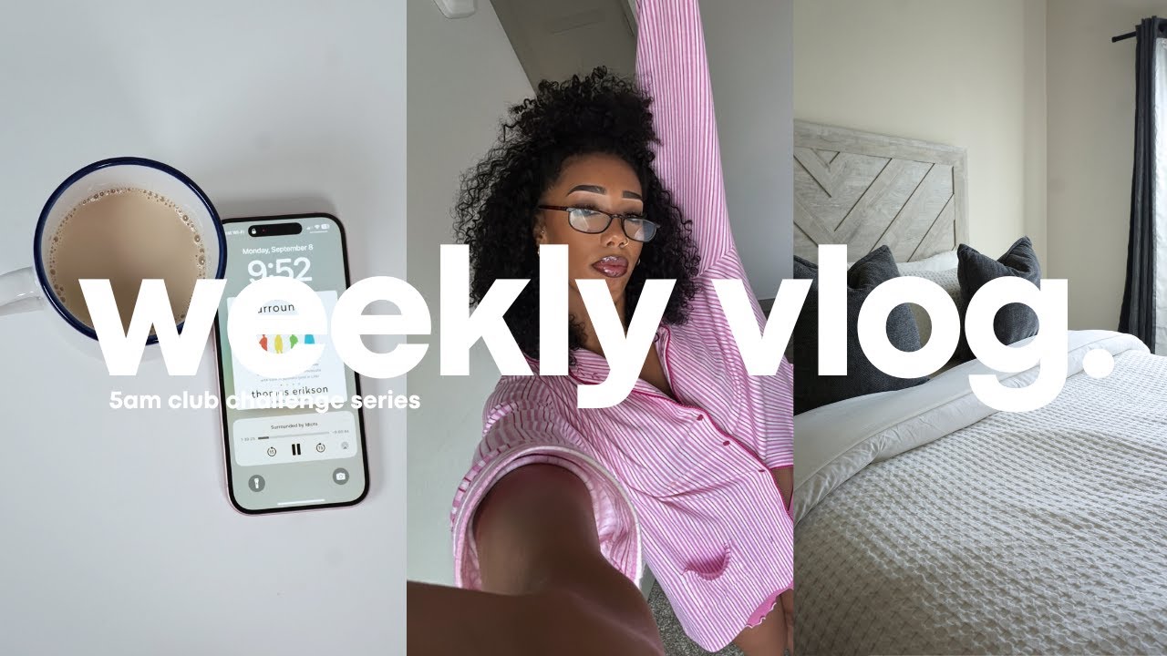 UMM…I TRIED TO WAKE UP 5AM | WEEKLY VLOG - YouTube