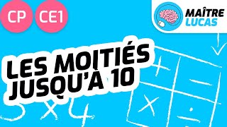 Les moitiés jusqu'à 10 CP - CE1 - Cycle 2 - Maths | Doovi