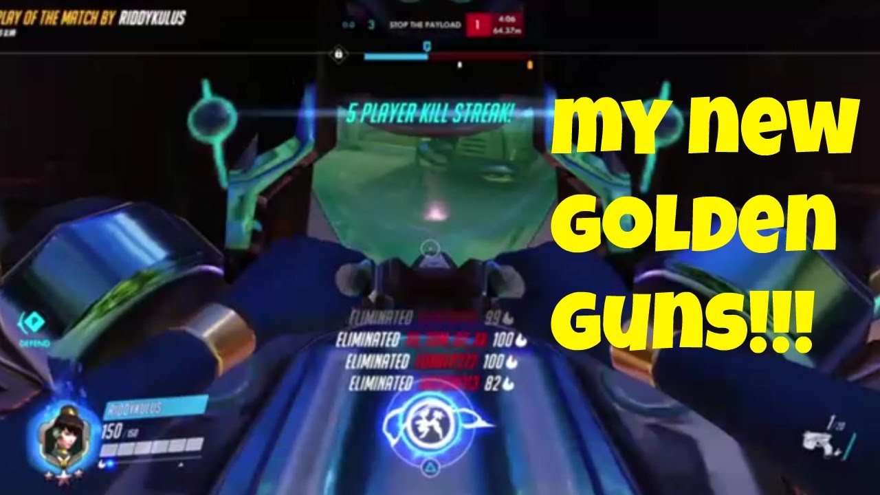 Overwatch: Dva Golden Guns - YouTube