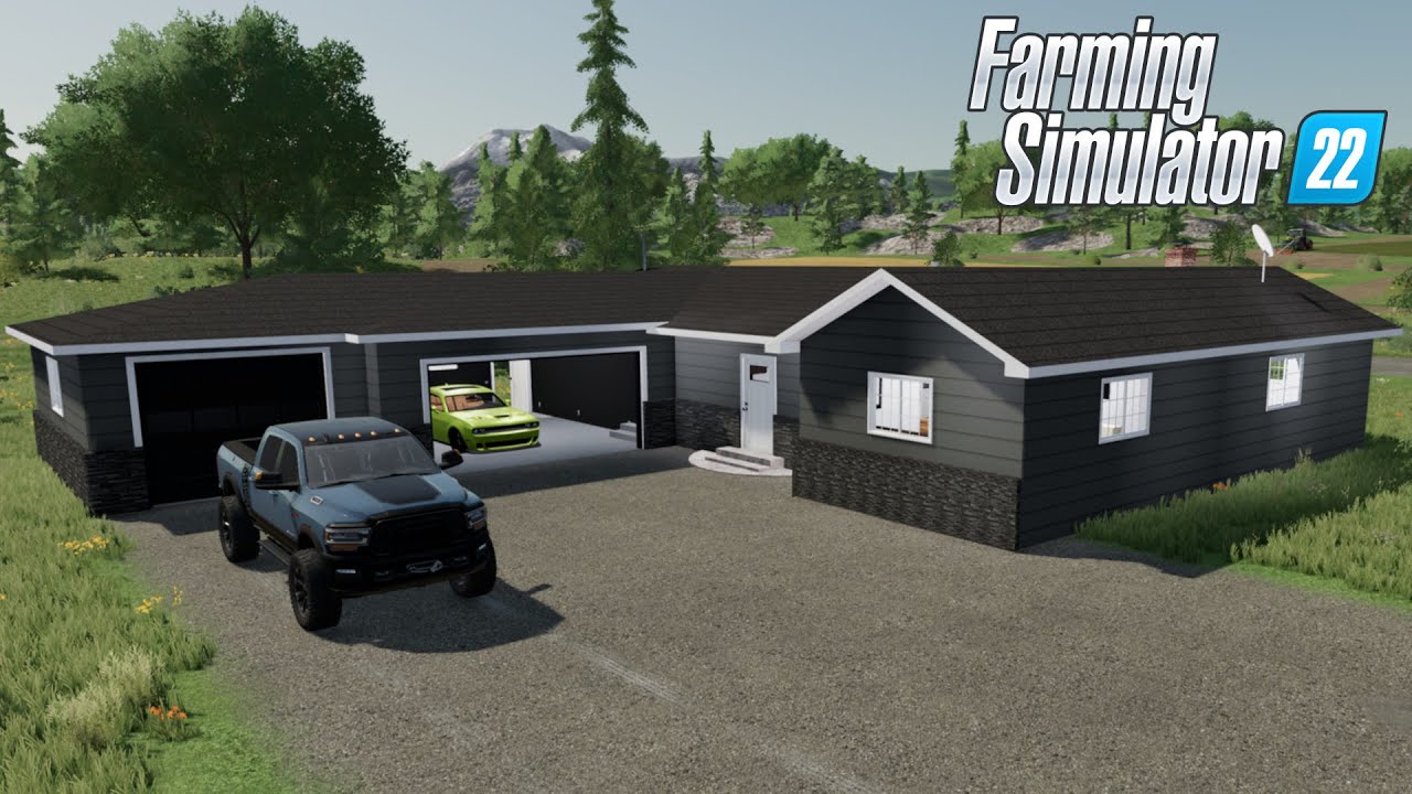FS22 - BUILDING the Ranch Style HOUSE - Farming Simulator 2022 ...