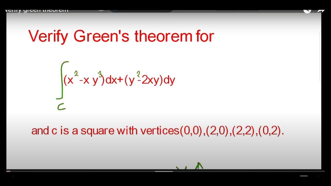 verify green theorem - YouTube