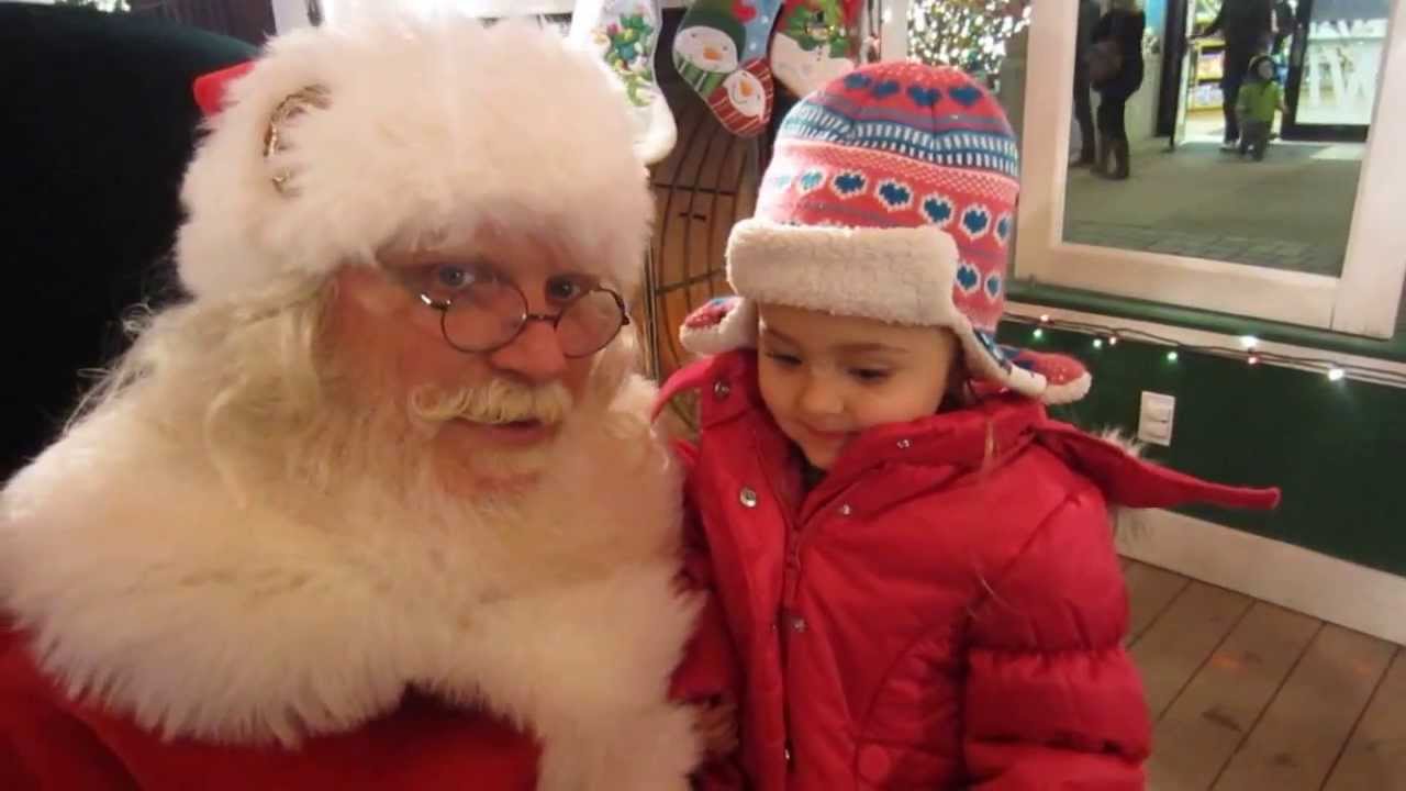 Ava Visits Santa 2012 - YouTube