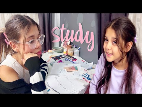 Ödev Vlog || Tuana ve Eflinin Ders Çalışma Günlüğü