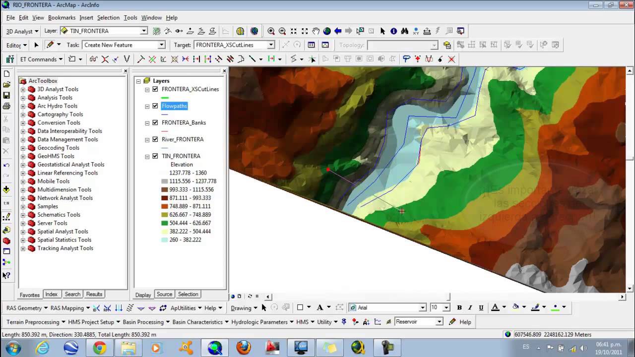 HEC-GeoRAS - GEOMETRÍA (HEC-RAS) - YouTube