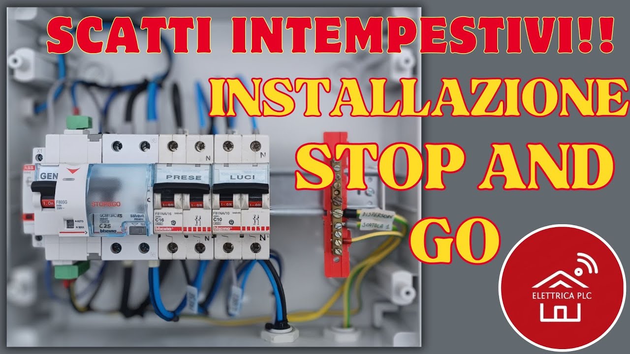 *25* INSTALLAZIONE SALVAVITA A RIARMO AUTOMATICO STOP AND GO BTICINO ...