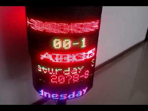 Hot Sale Led Running Message Display- Curved LED Signs - YouTube