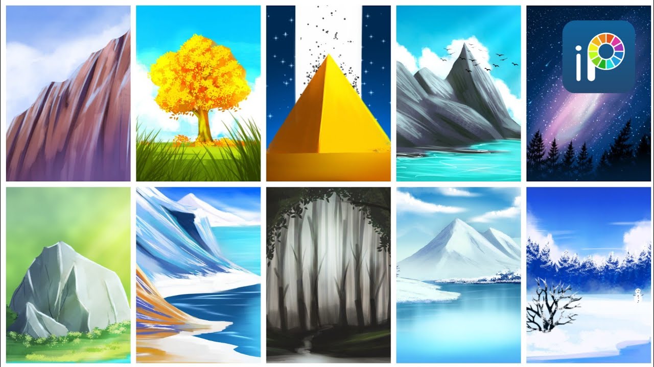【ibisPaint】Background Speedpaints 🎨【Compilation】- 04 - YouTube