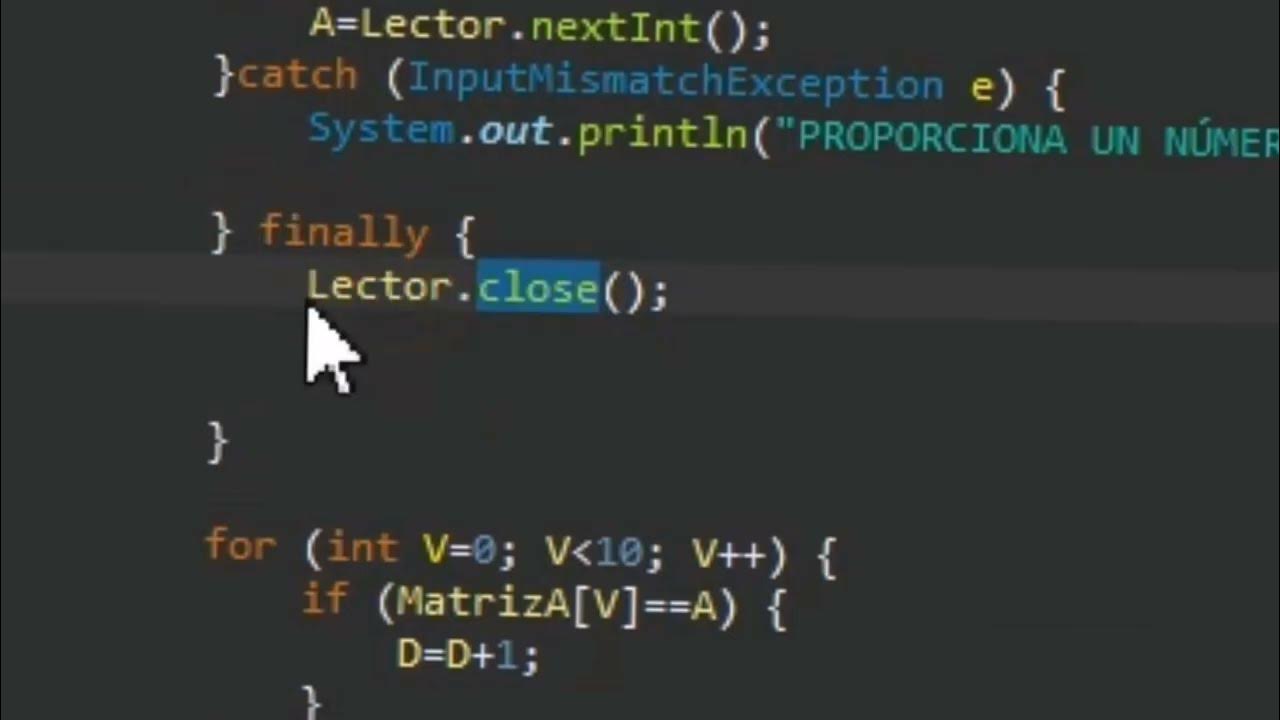 GESTION DE EXCEPCIONES EN JAVA (TRY- CATCH - FINALLY) - YouTube