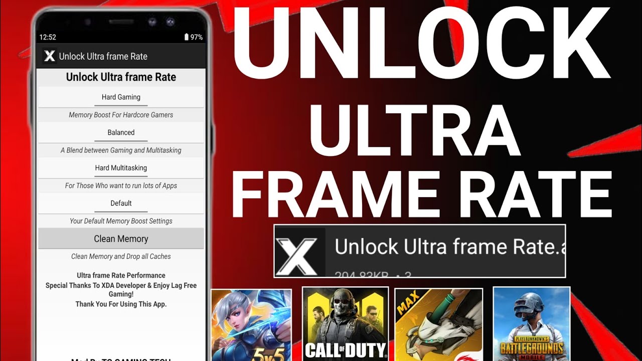 Unlock Ultra frame Rate Any Device | Boost Performance | Max FPS Fix ...