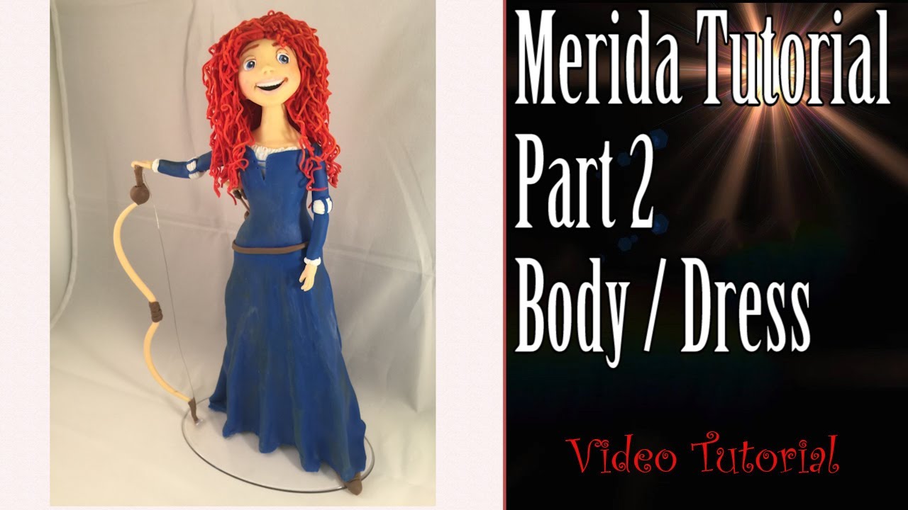 HOW TO MAKE MERIDA (Brave) Part 2 | CLAY Tutorial |Cup n Cakes Gourmet ...