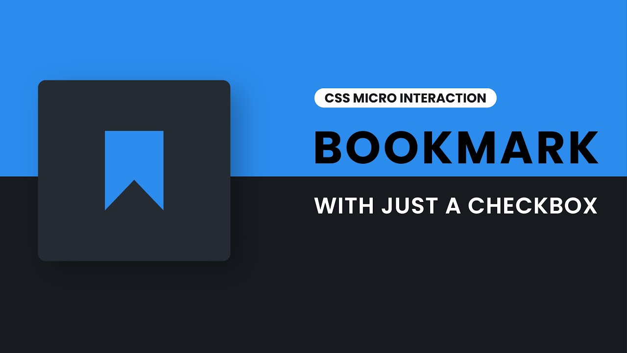 CSS Bookmark Microinteraction Custom Checkbox CSS YouTube CSS Bookmark Microinteraction Custom Checkbox CSS YouTube