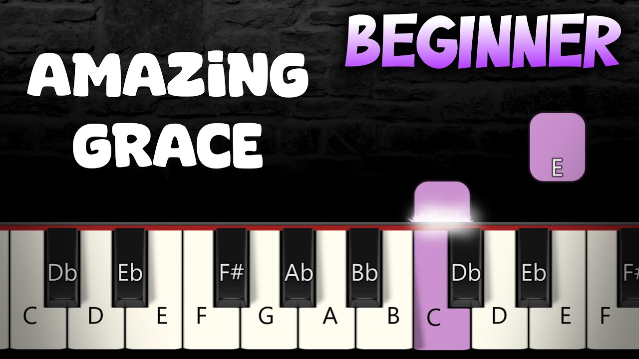 Amazing Grace | BEGINNER Piano Tutorial - YouTube