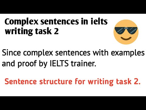 ielts writing complex sentences - YouTube
