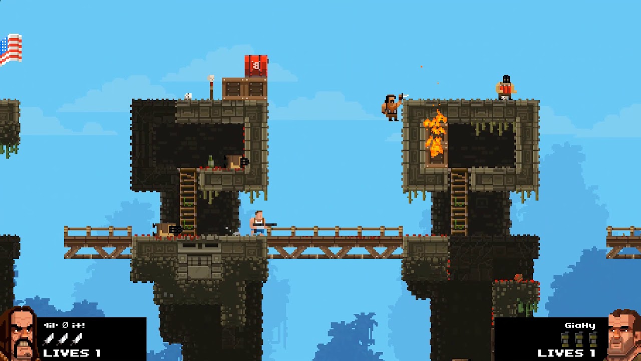 [BroForce] -- Level 1 & 2! ( MultiPlayers ) - YouTube