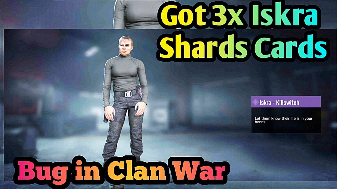 How to Get Iskra - Killswitch Character in COD Mobile | Bug in Clan War ...