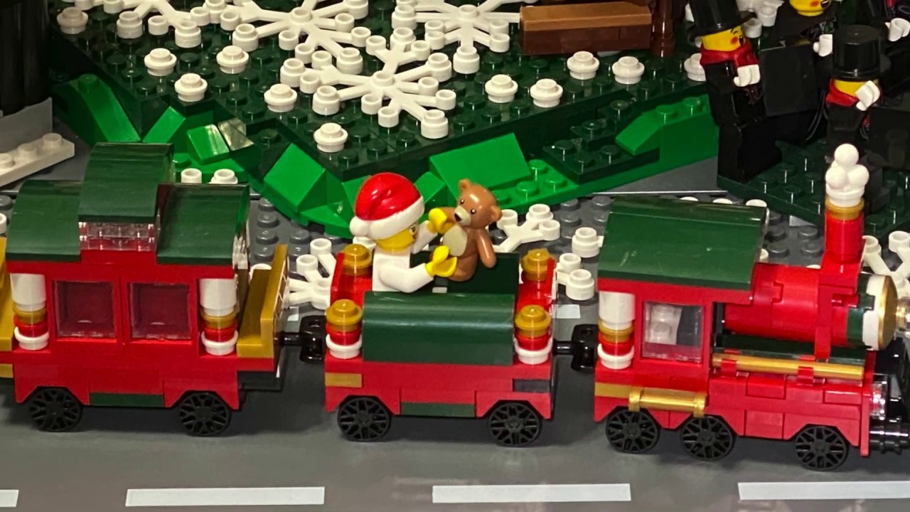 2019 Christmas, Lego Village & Lionel Trains - YouTube