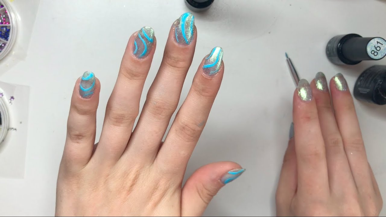 [ASMR] summer manicure with nail art 💅 ~ soft spoken, over explaining ...