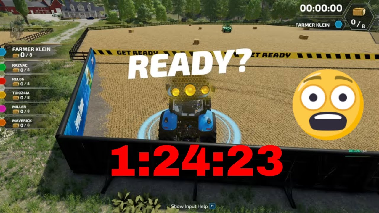 Bale Stacking Challenge - 01:24:23 - 8 Bales - YouTube