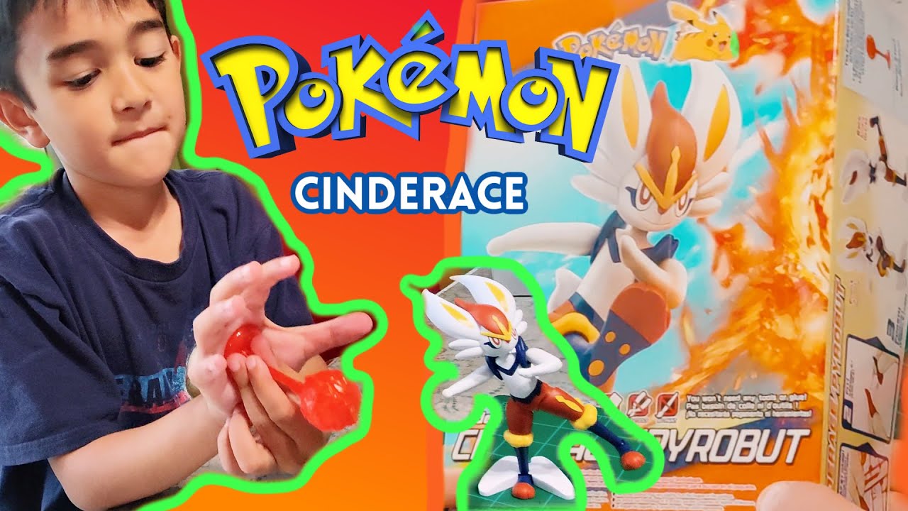 How to Build Pokemon Cinderace Bandai Pokemon Kit Toy Review Video for ...