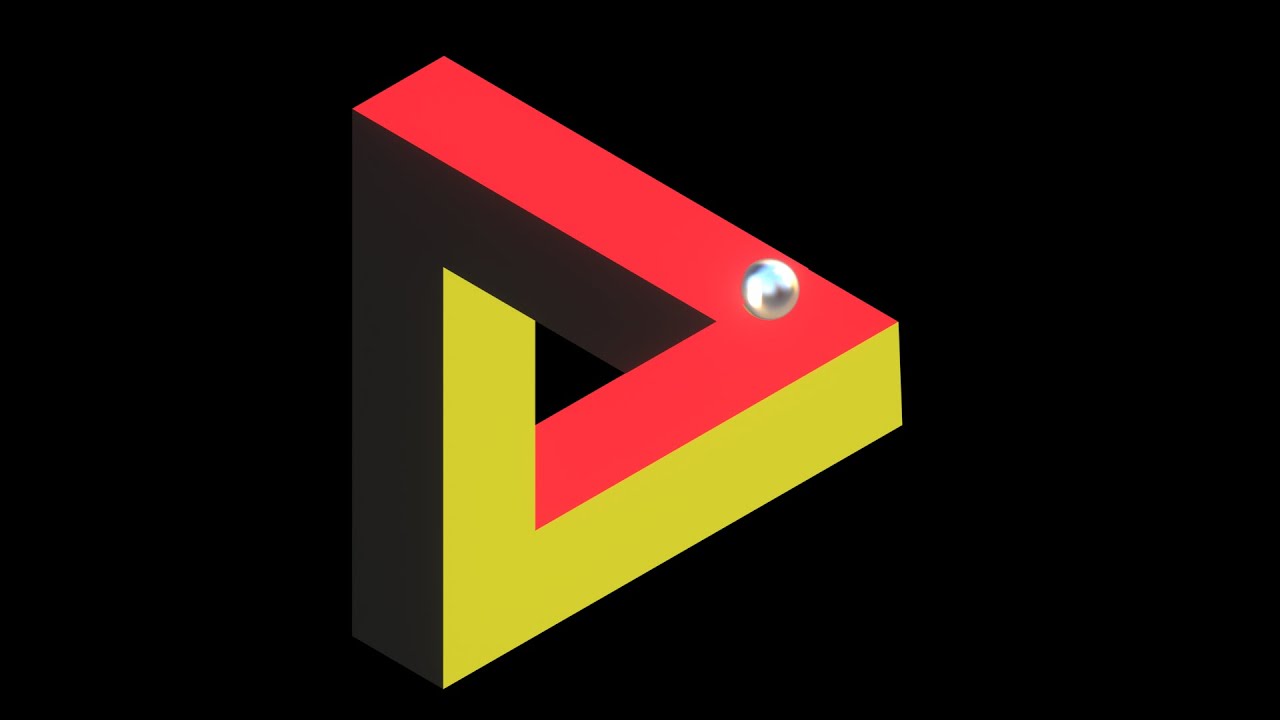fake triangle illusion with a ball rolling over it #UAW - YouTube