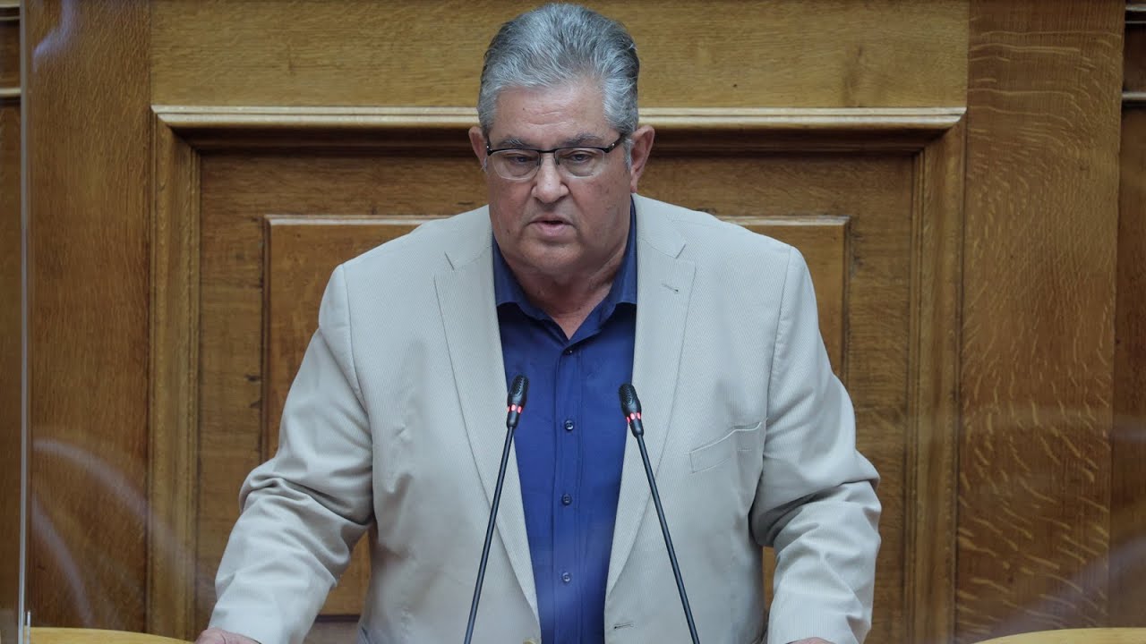 Ομιλία του Δ. Κουτσούμπα στο ν/σ για τα Αιολικά Πάρκα - YouTube