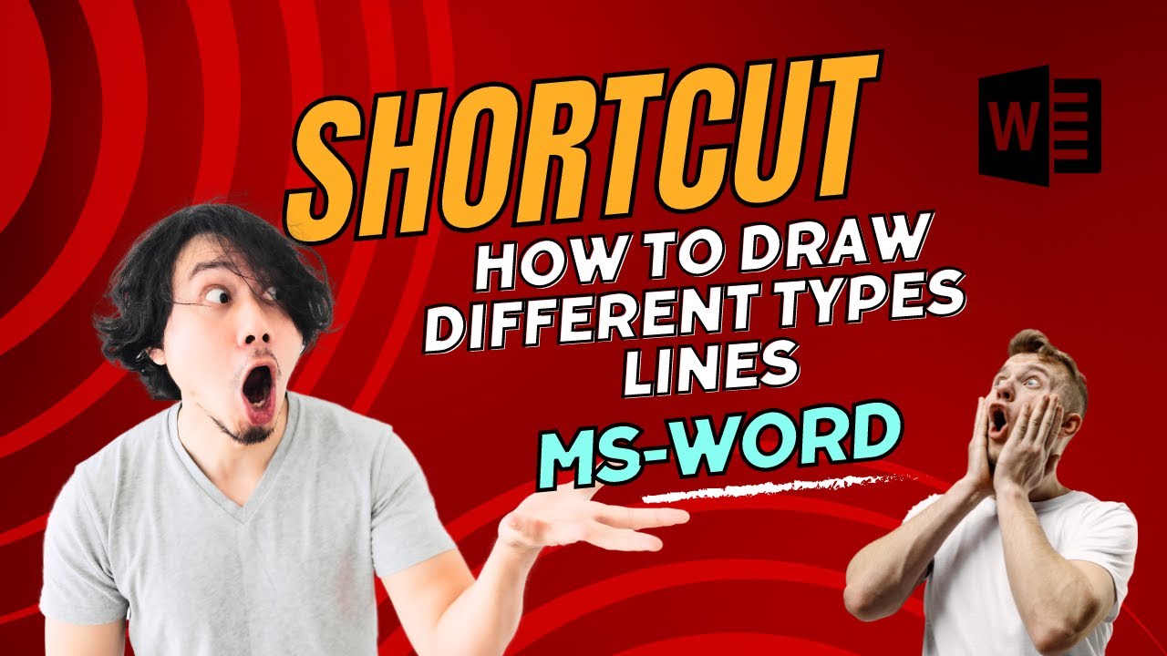 Interview Question : Shortcut to draw lines in Ms-Word #shortcut #job # ...