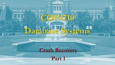 Database - Crash Recovery - YouTube