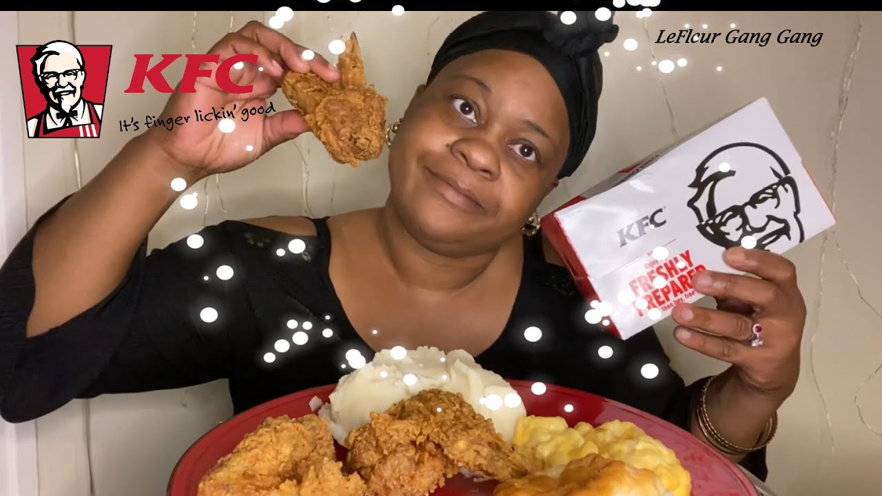 SHOUT OUT ASHLEY!! / KFC MUKBANG #lefleurgang #kfc - YouTube