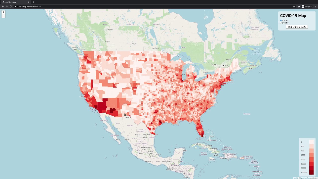 COVID-19 Map 'Rona Round-UP! Hackathon Submission - YouTube