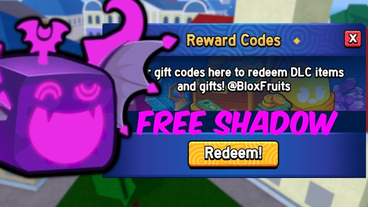 SHADOW FRUIT CODE BLOX FRUITS ROBLOX - YouTube