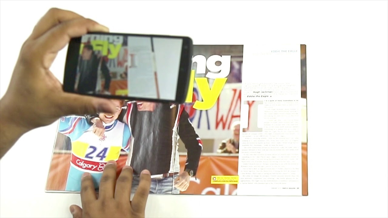 Augmented Reality for print media - YouTube