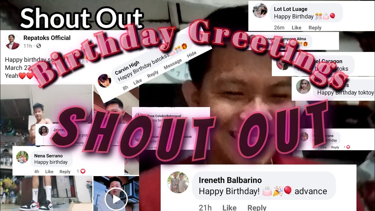Repatoks Birthday Greetings SHOUT Out - YouTube