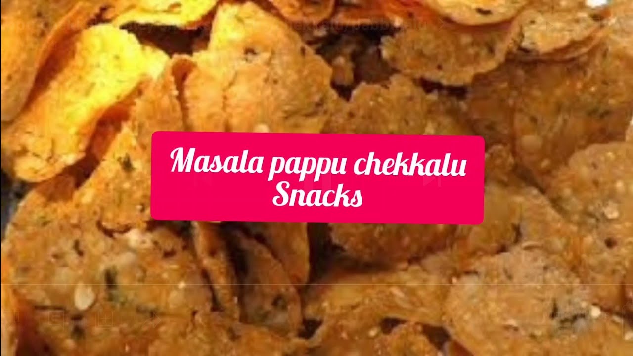 pappu chekkalu/spicy snacks/snacks/chekkalu/pabbillalu - YouTube