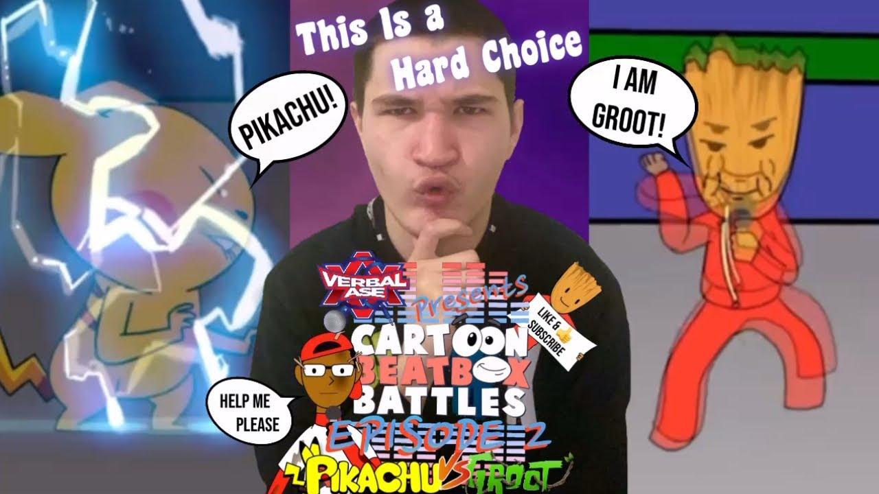 This @verbalase Beatbox Battle Is An…INTERESTING One{Pikachu vs Groot C ...