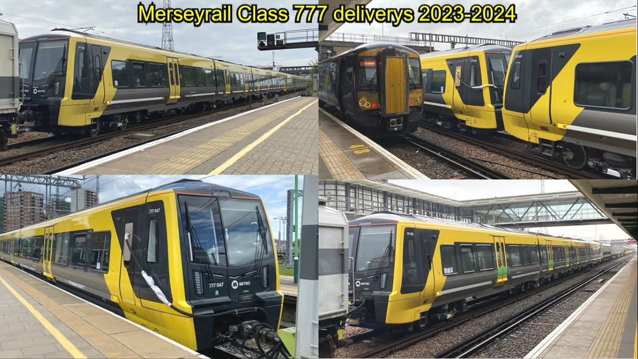 Merseyrail Class 777 delivery's 2023-2024 - YouTube