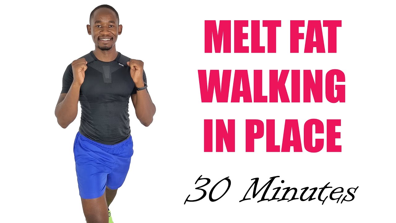 Melt Fat with Walking In Place Workout for Fat Loss🔥3000 Steps in 30 ...
