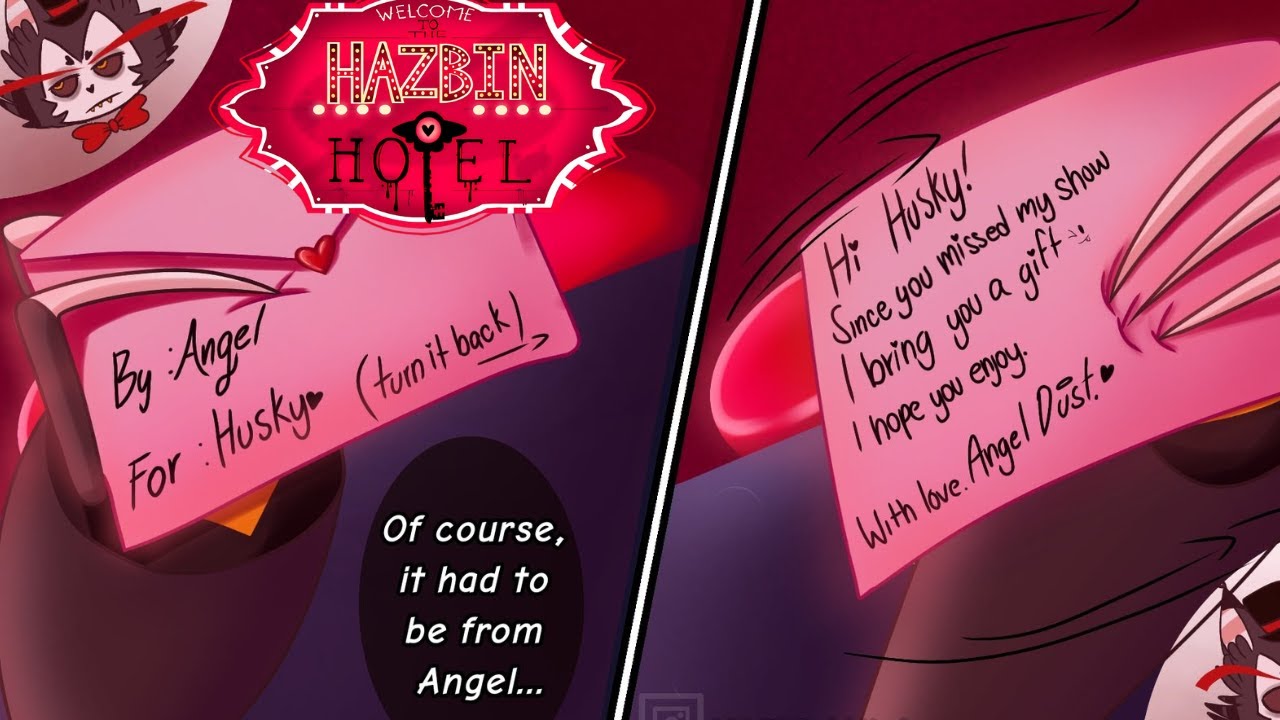 The Mysterious Letter| A Hazbin Hotel Comic Dub| Angel Dust X Husk ...