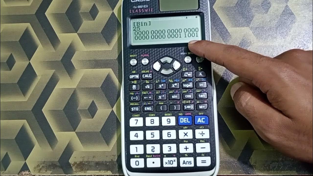 How to convert decimal, octal, hexadecimal and binary in casio 991ex calculator - YouTube