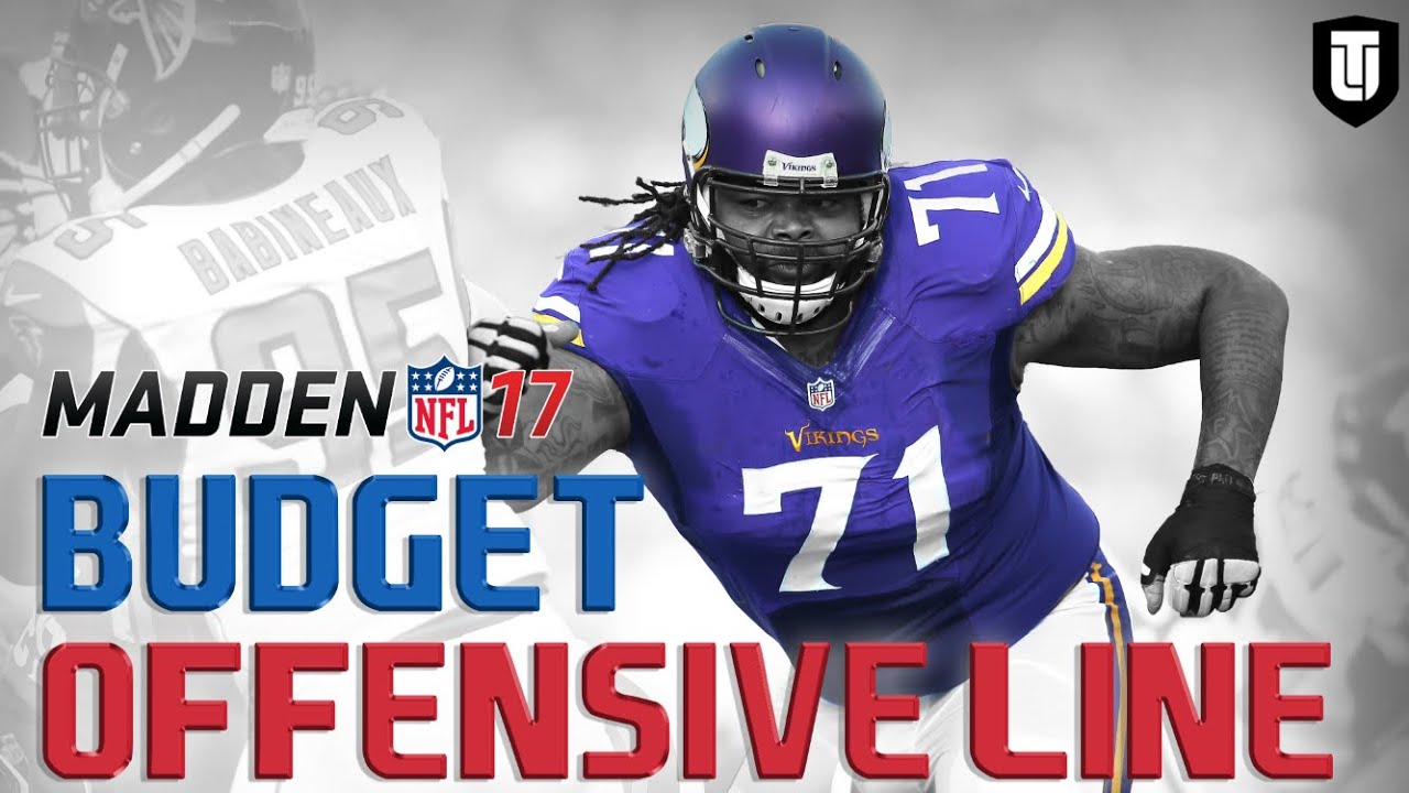 Madden 17 Best MUT Budget Offensive Line for Day 1 - YouTube