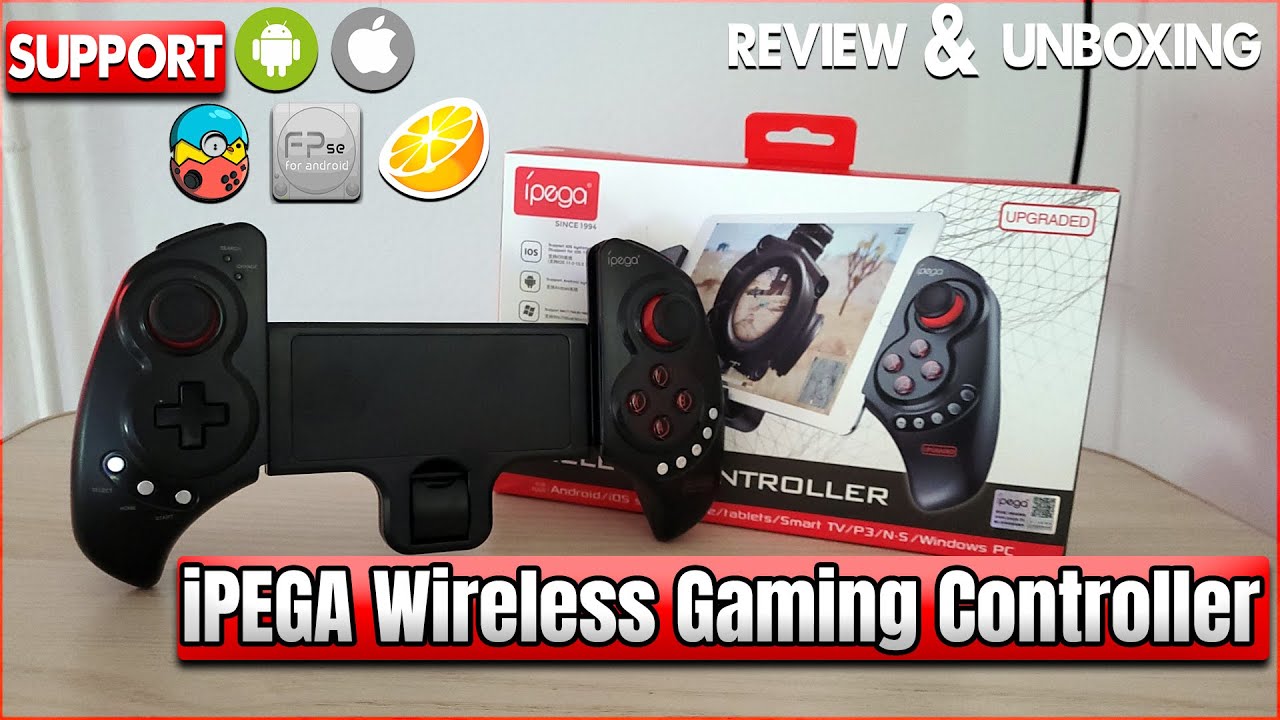 IPEGA Wireless Controller Upgraded Edition Test & Unboxing | Android ...