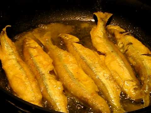 Smelt caught in the Pacific Ocean - YouTube