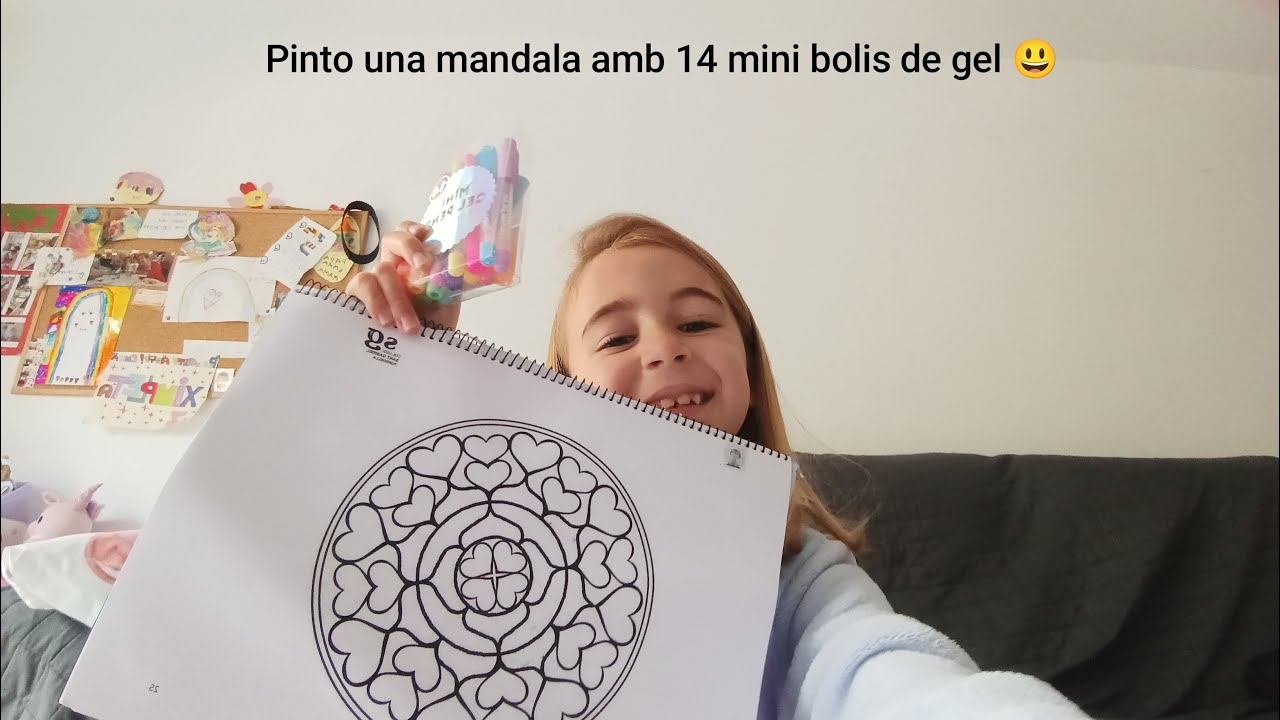 Pinto una mandala amb 14 mini bolis de gel 😃 - YouTube
