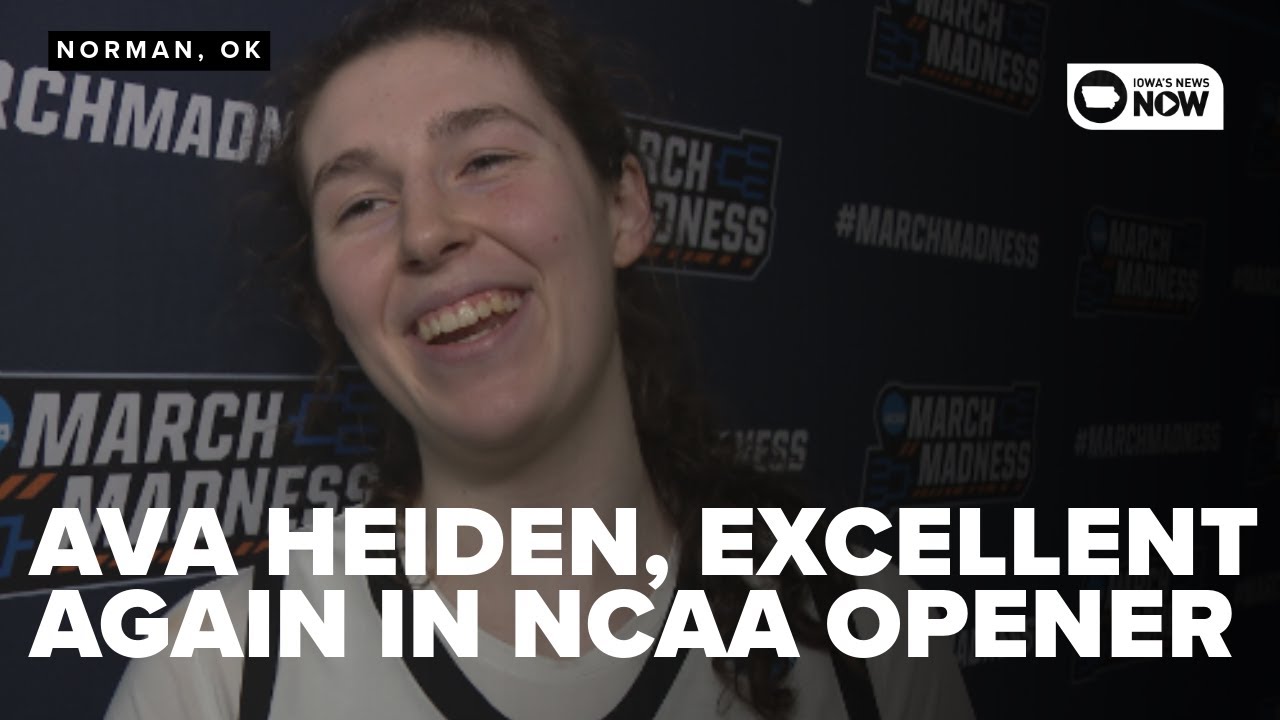 Ava Heiden with another career night, leading Iowa to the second round ...