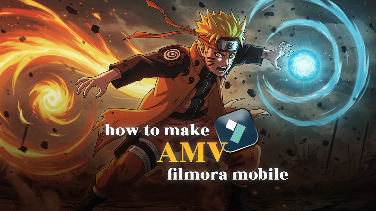 How To Edit AMV Video On Filmora Mobile - YouTube