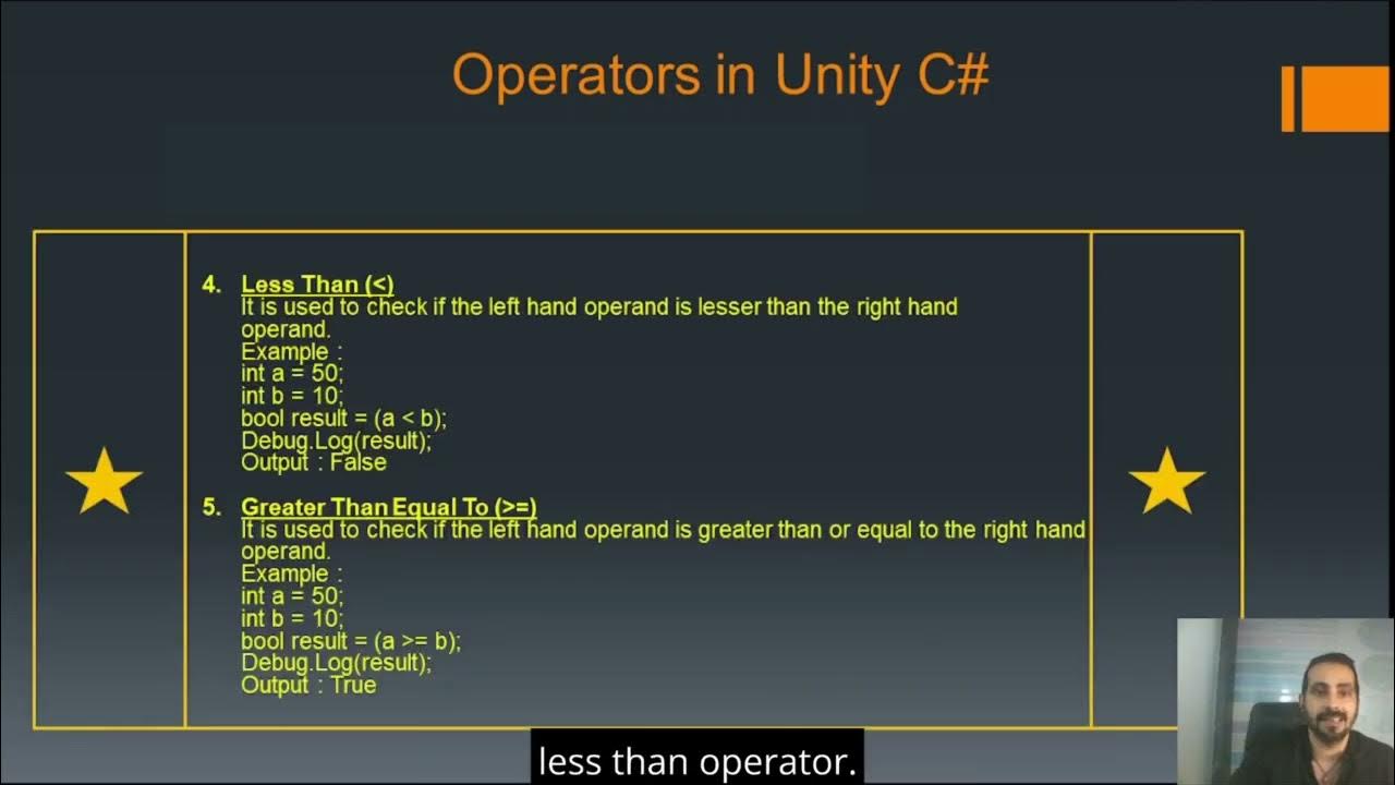 Relational Operators in Unity & C# - YouTube
