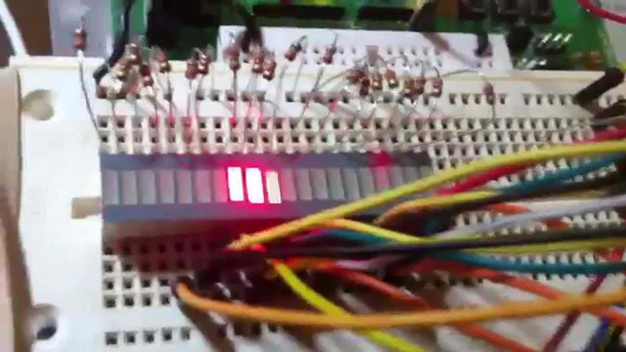 16 LED Chaser w/ PICAXE 08M2 and 74154 (4 to 16 Decoder) - YouTube