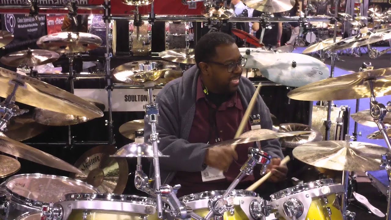 Marvin Smitty Smith at Soultone cymbals NAMM 2016 #2 - YouTube