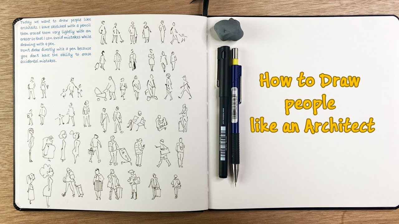 How to Draw people like an Architect - YouTube