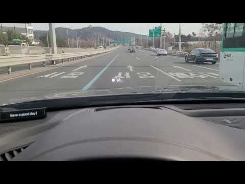 올뉴K7 ASCC,LDWS 차량에 LKAS 멀티펑션카메라만 교체 활성화 주행 테스트 - YouTube