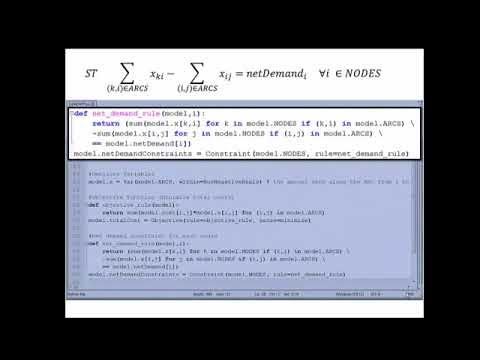 Pyomo for MCNFP Shortest Path Problem - Decision Variables, Objective ...